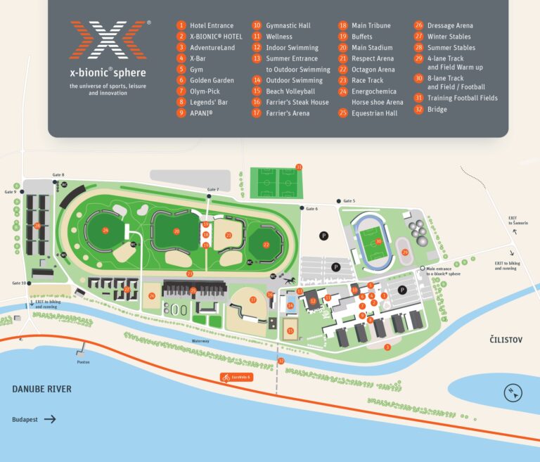 Hotel map - x-bionic sphere
