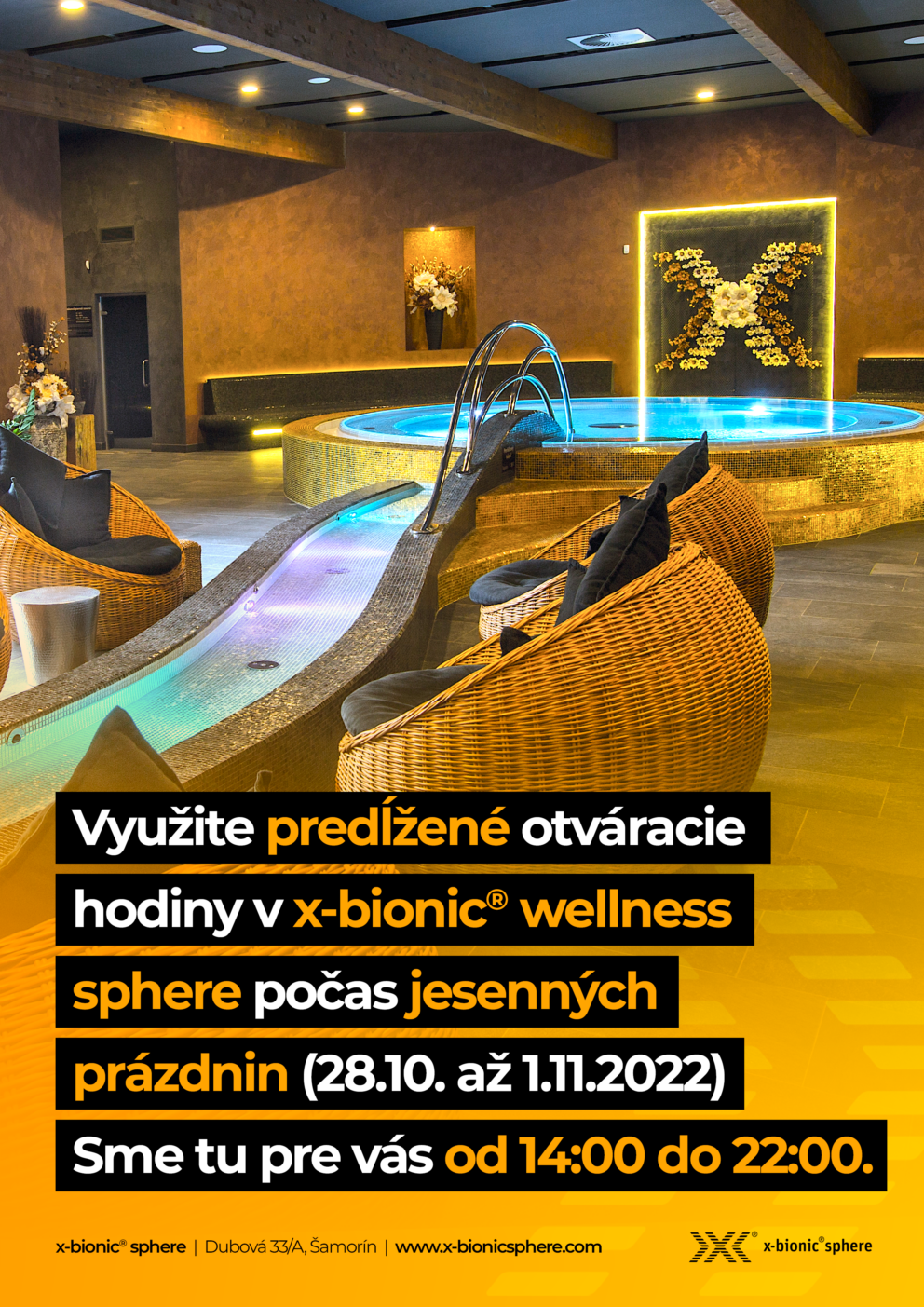 Wellness - dokonalé miesto pre oddych v x-bionic sphere v Šamoríne